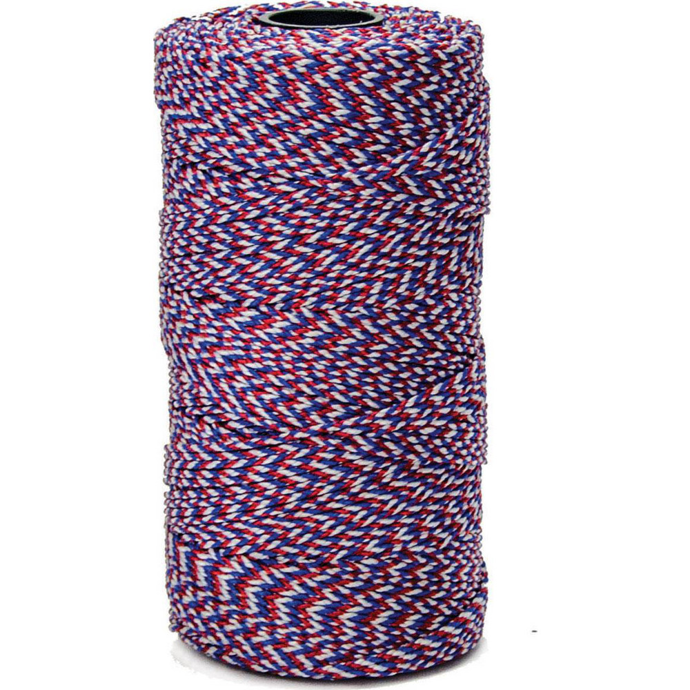 Bon Tool - Mason Line Twine: #24 Twine Dia, Nylon, Blue, Red & White ...