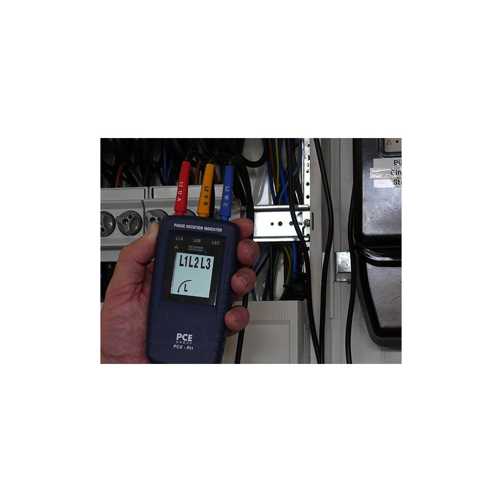 PCE Instruments - Phase Rotation Testers; Number of Phases: 3; Maximum ...