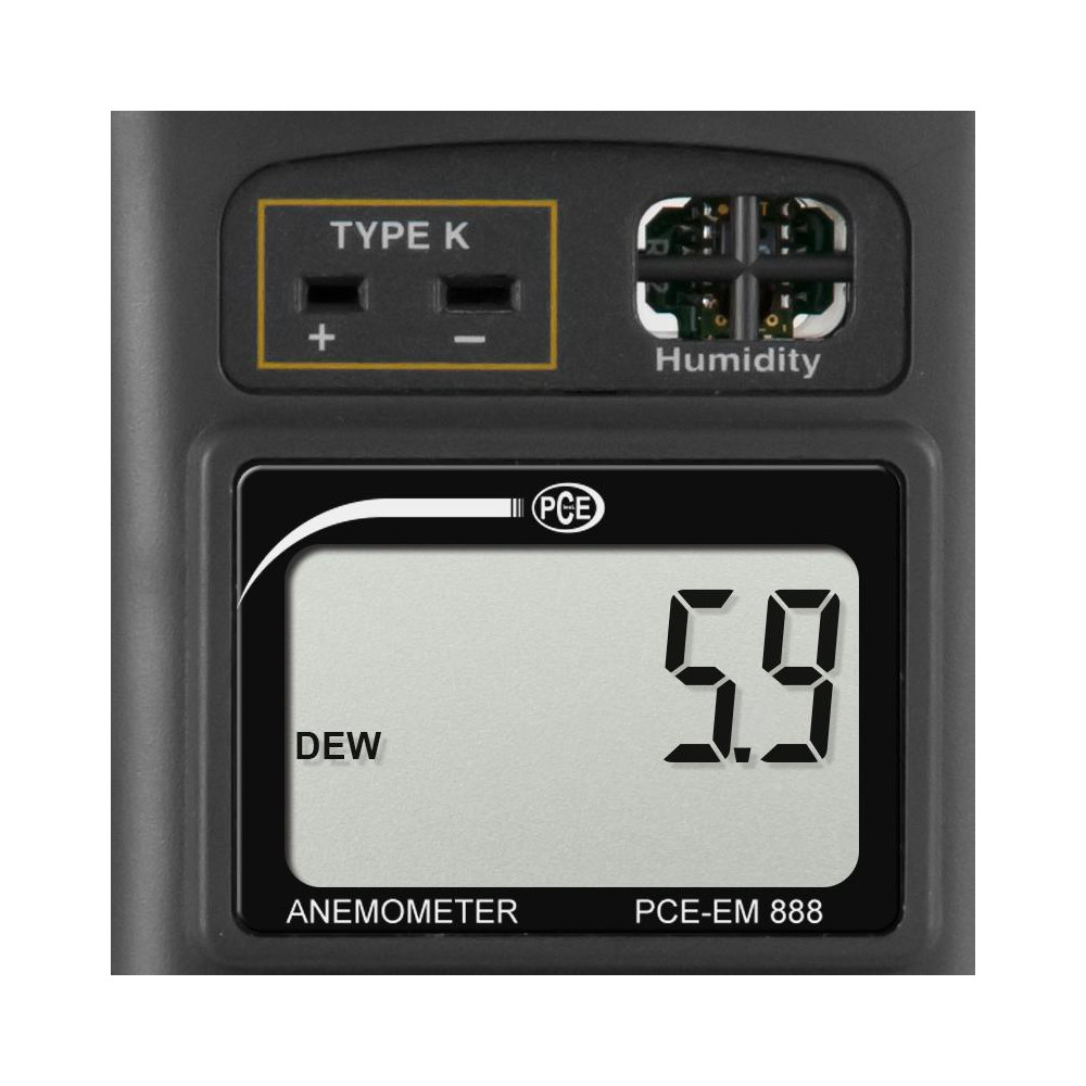 PCE Instruments - Airflow Meters: Meter Type: Integral Vane Anemometer ...
