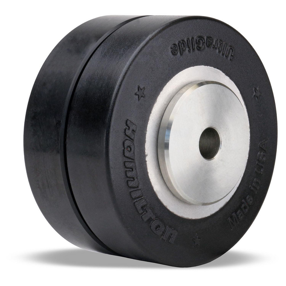 Hamilton - Twin Wheel Caster Wheel: Polyurethane on Aluminum, 4" Dia, 2 ...