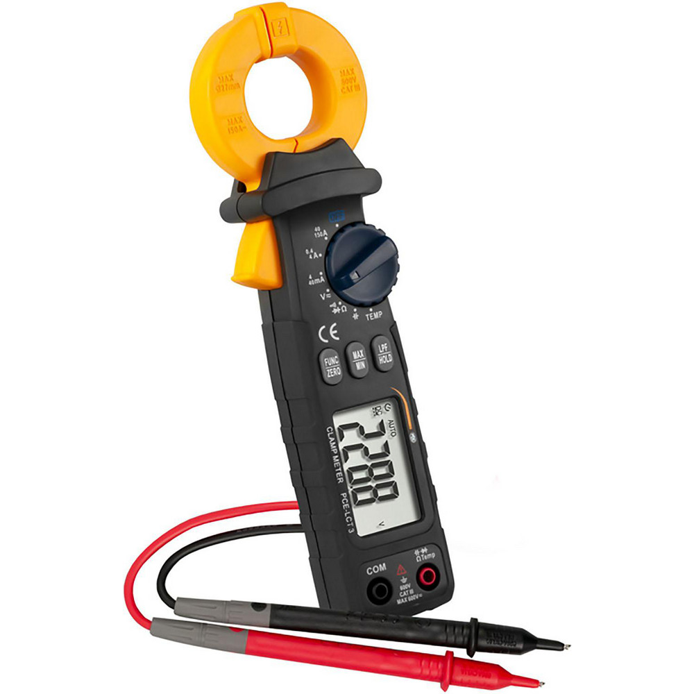 PCE Instruments - Compact Manual Ranging & Voltage Clamp Meter: CAT I ...