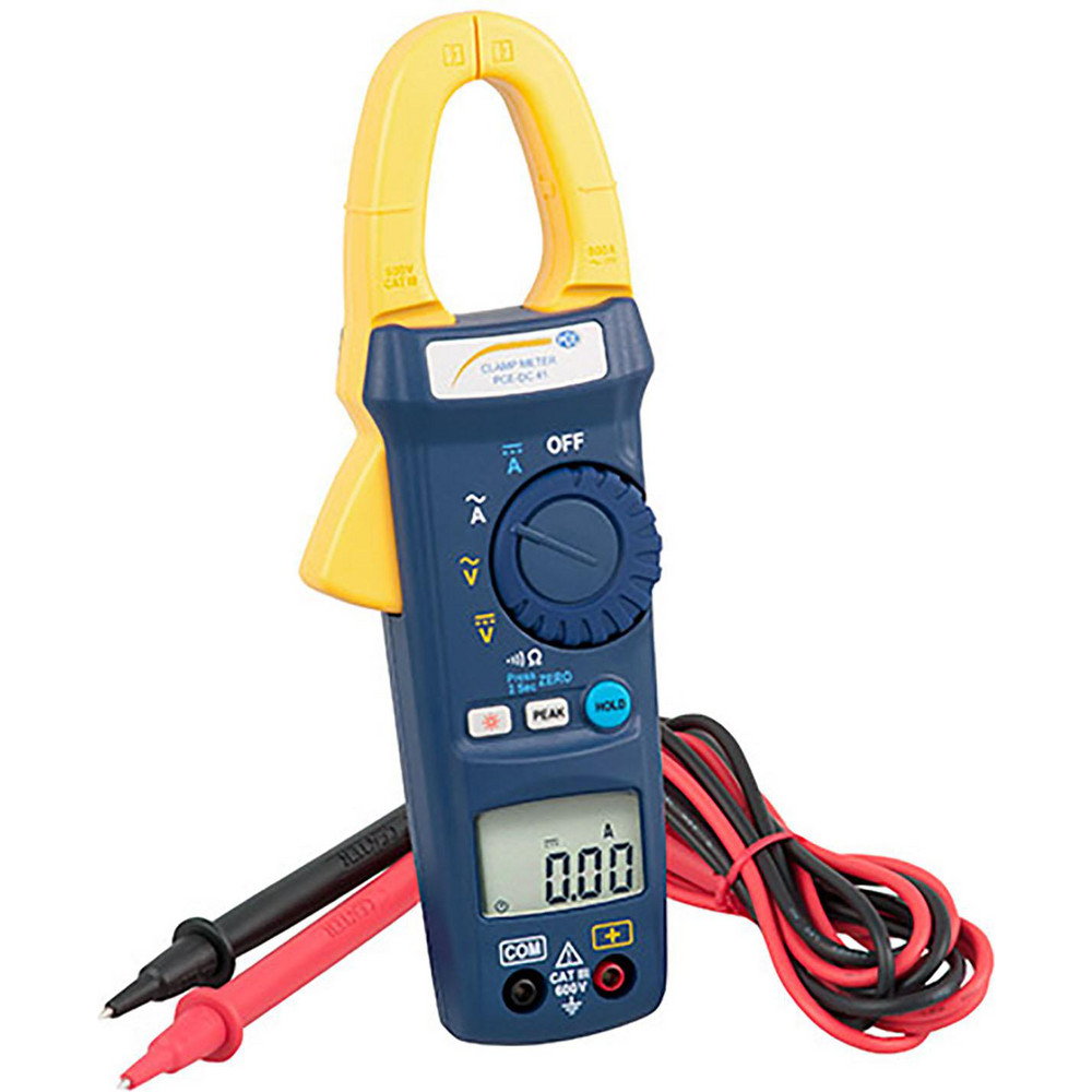 PCE Instruments - Compact Manual Ranging & Voltage Clamp Meter: CAT I ...