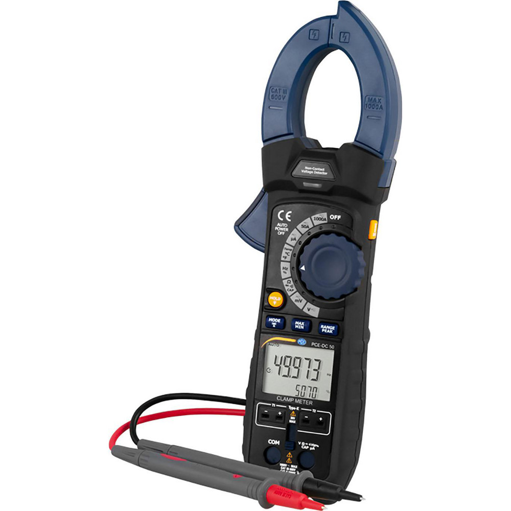 PCE Instruments - Compact Manual Ranging & Voltage Clamp Meter: CAT I ...
