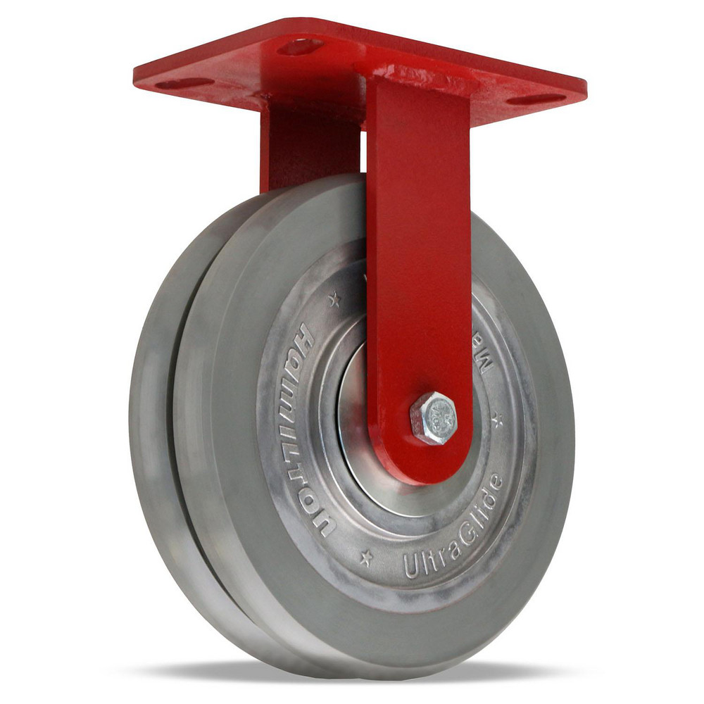 Hamilton - Rigid Top Plate Caster: Polyurethane on Aluminum, 8" Wheel ...