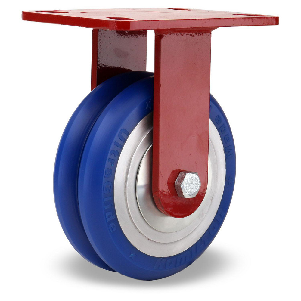 Hamilton - Rigid Top Plate Caster: Polyurethane on Aluminum, 6" Wheel ...