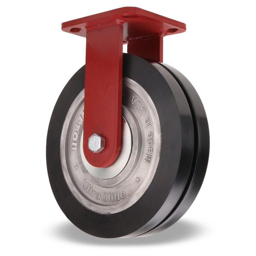 Hamilton - Rigid Top Plate Caster: Polyurethane on Aluminum, 8" Wheel ...