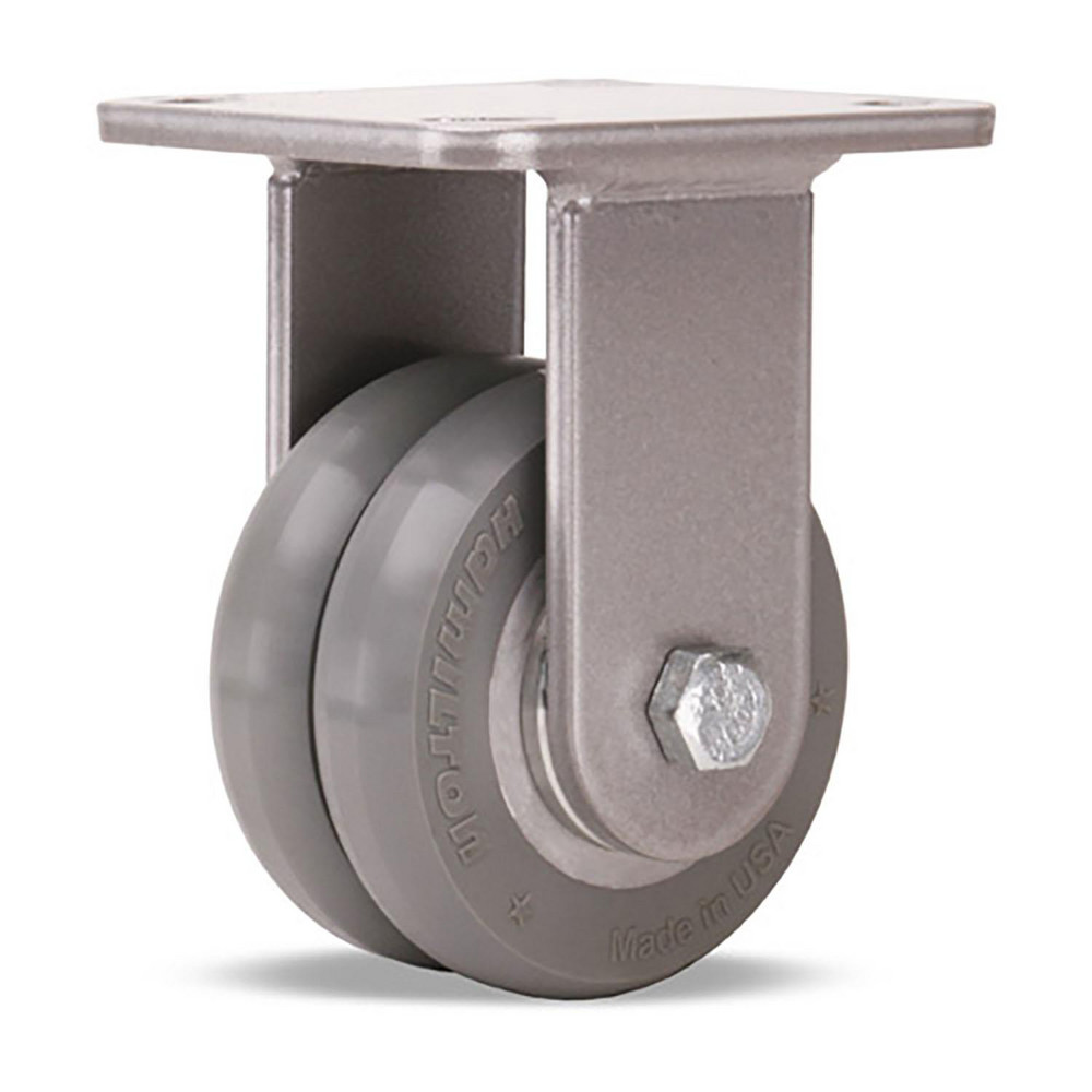 Hamilton - Rigid Top Plate Caster: Polyurethane on Aluminum, 4" Wheel ...