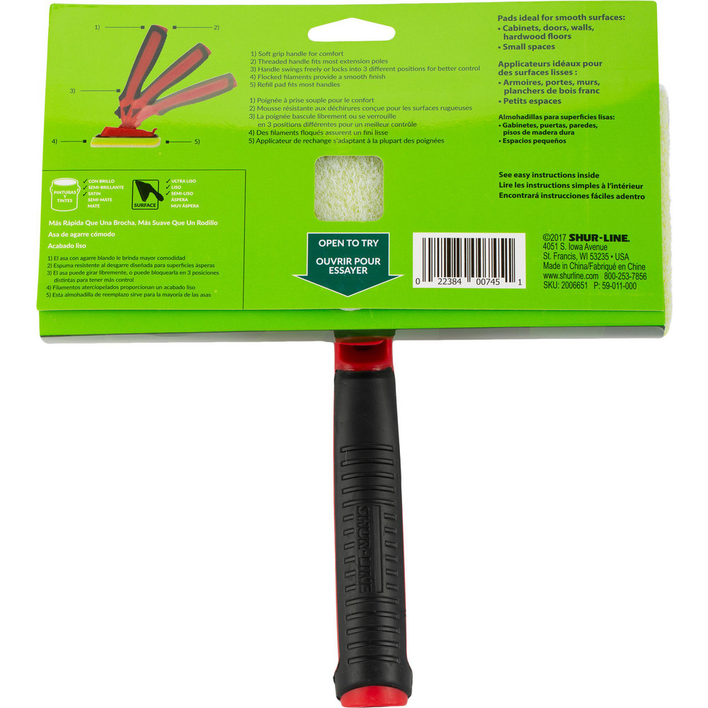 Shur-Line - Paint Pads: Application: Walls, Floors; Size: 9; For Use ...