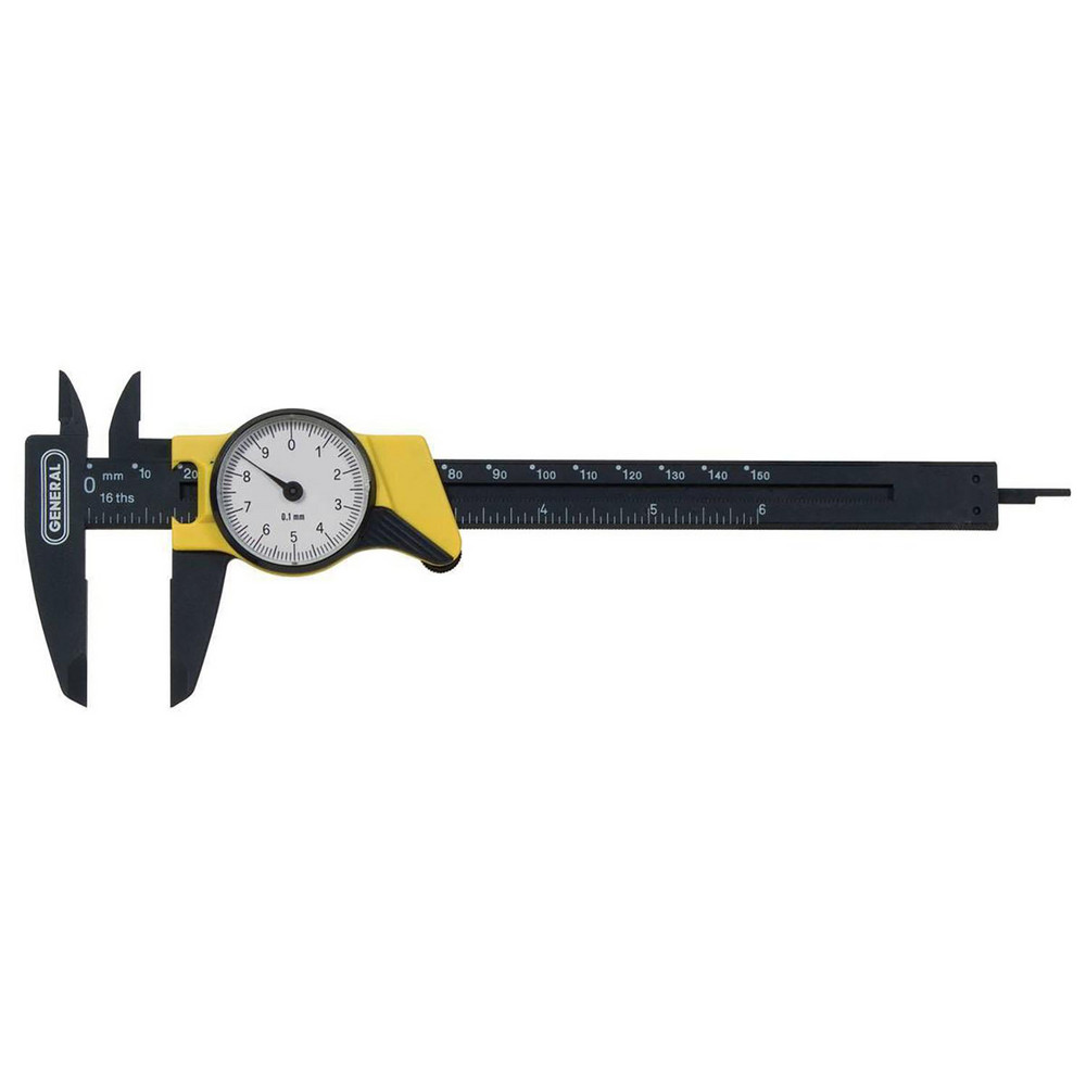 General - Dial Caliper: 150.00 mm, 0.10 mm Graduation, 0.10 mm Accuracy ...