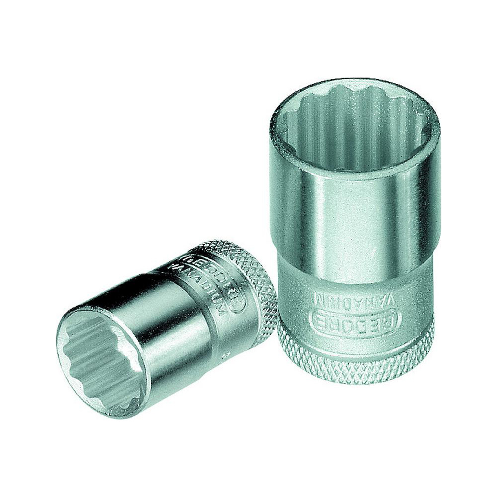 Gedore - Standard Hand Socket: 3/8" Drive, 19.00 mm Socket, 12-Point ...