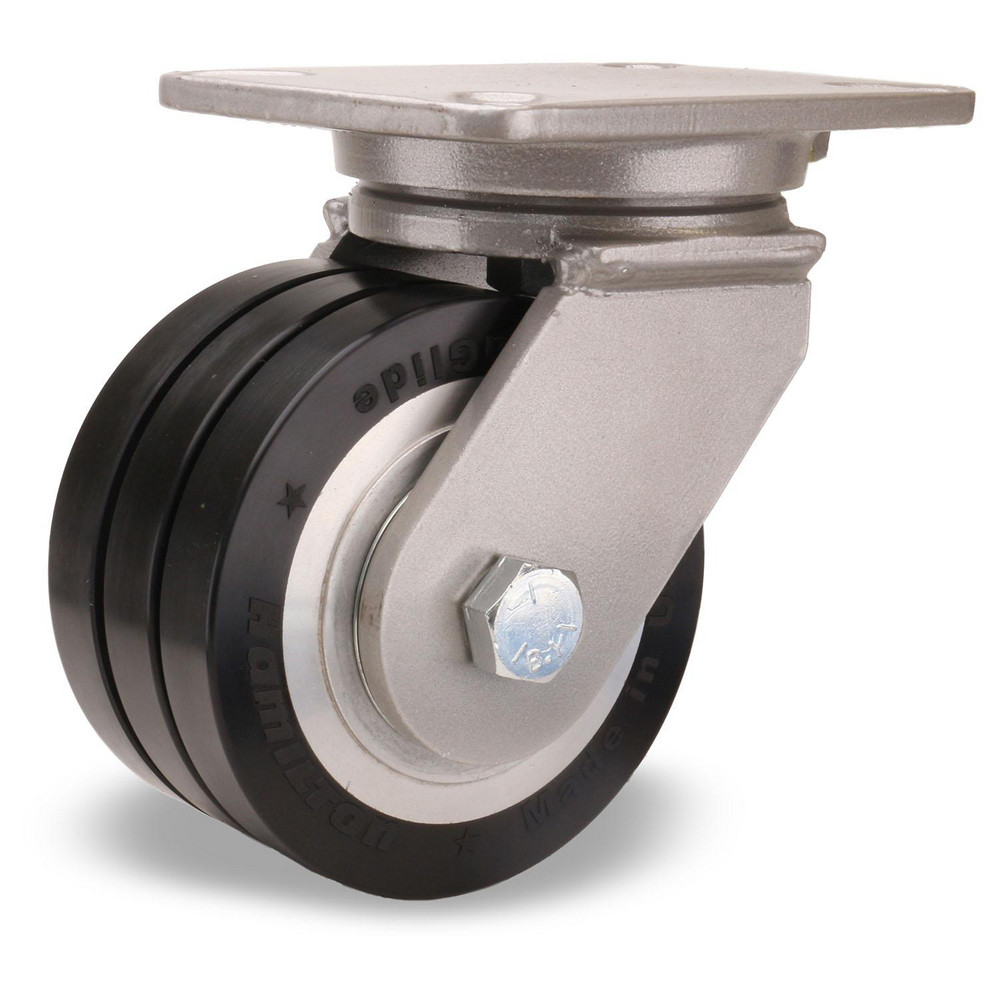 Hamilton - Swivel Top Plate Caster: Polyurethane on Aluminum, 6" Wheel ...