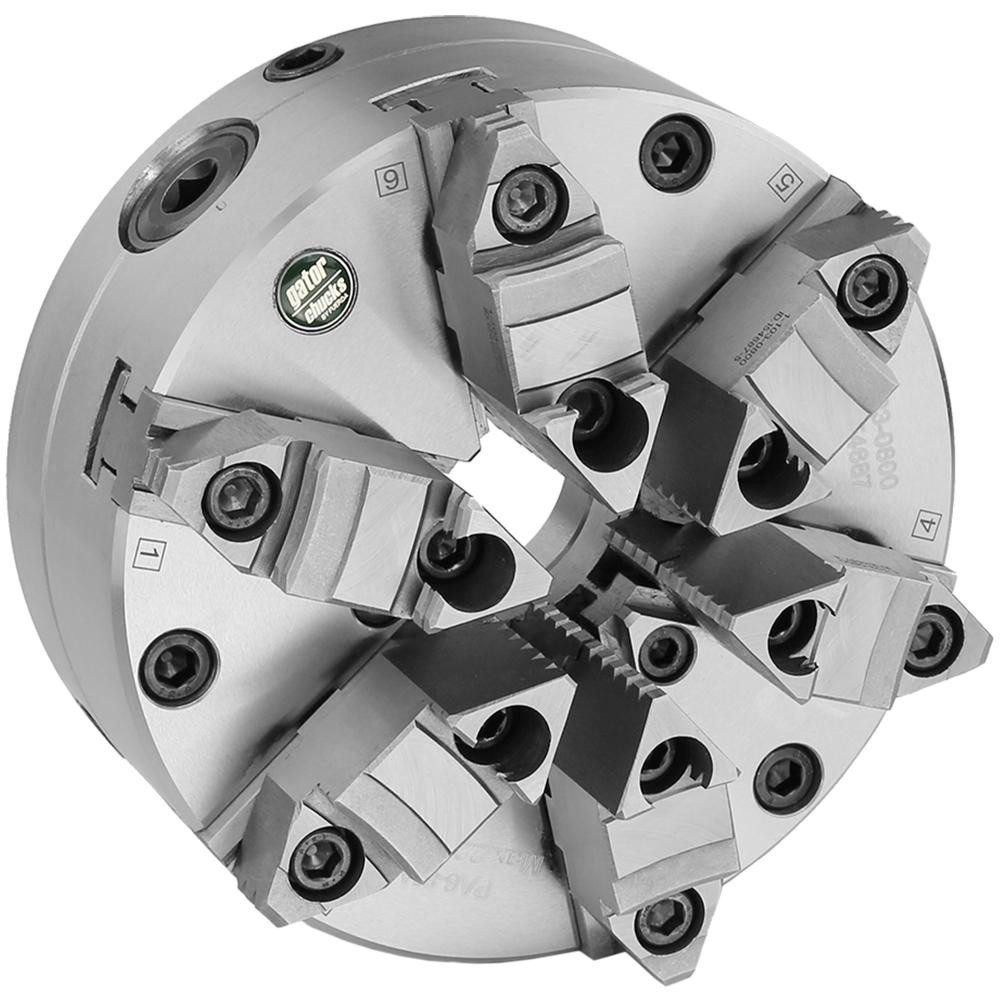 Gator Lathe Chucks - Manual Lathe Chuck: 10", 6 Jaws, Self-Centering | MSC Direct