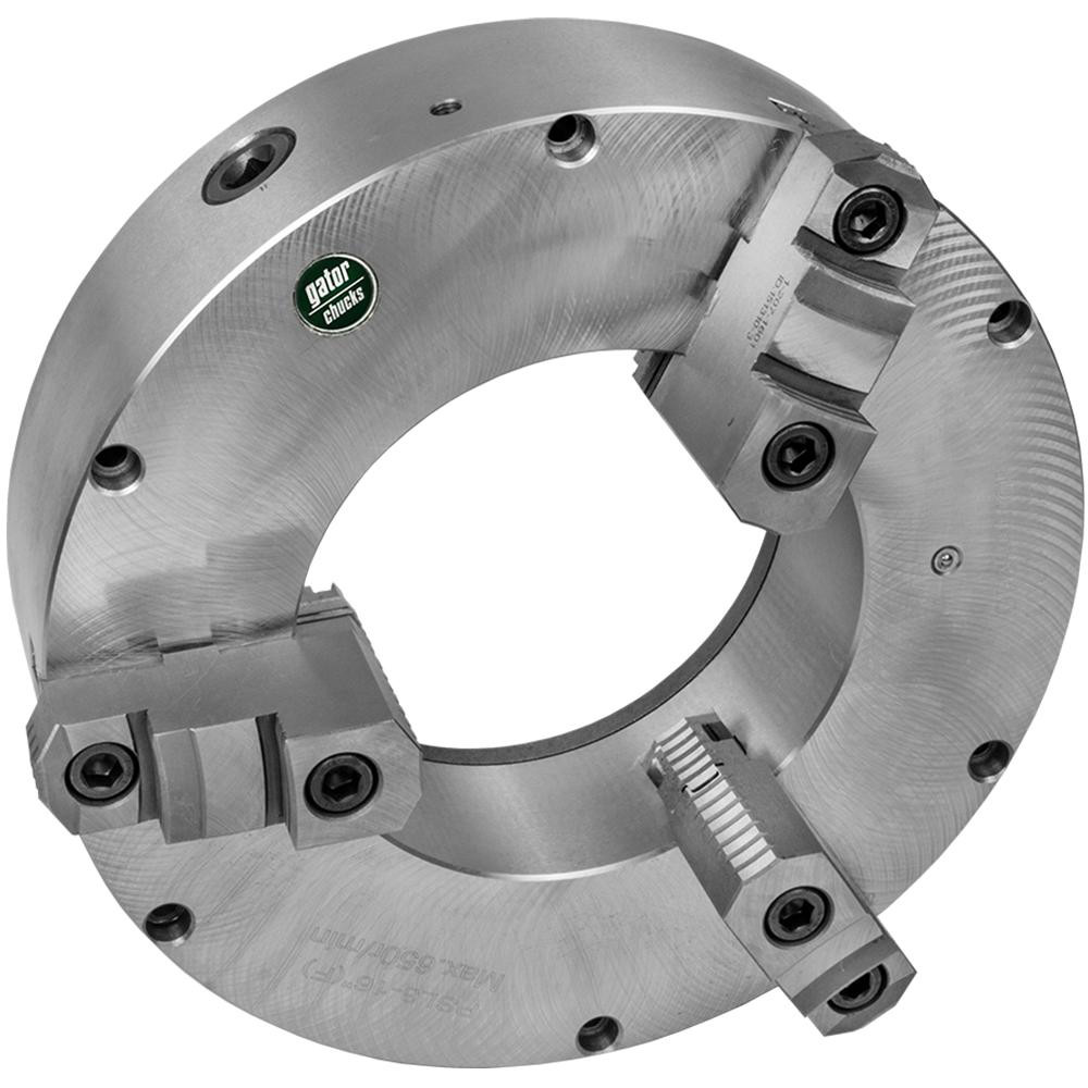 Gator Lathe Chucks - Manual Lathe Chuck: 16", 3 Jaws, Self-Centering | MSC Direct
