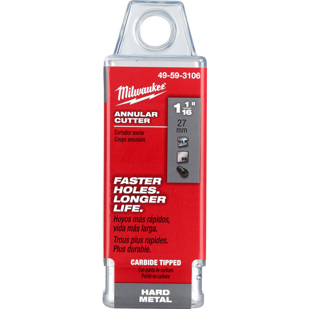 Milwaukee Tool - Annular Cutter: 5/8" Dia, 2" Depth of Cut, Carbide ...