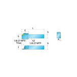 Ingersoll Cutting Tools - Indexable Grooving Toolholder: TTER25.4-3T25 ...