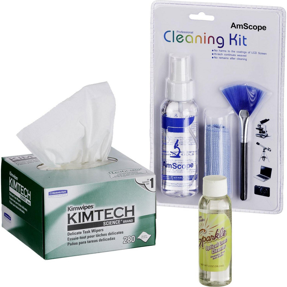 AmScope - Microscope and Camera Cleaning Kit for Lenses, Body and TV or ...