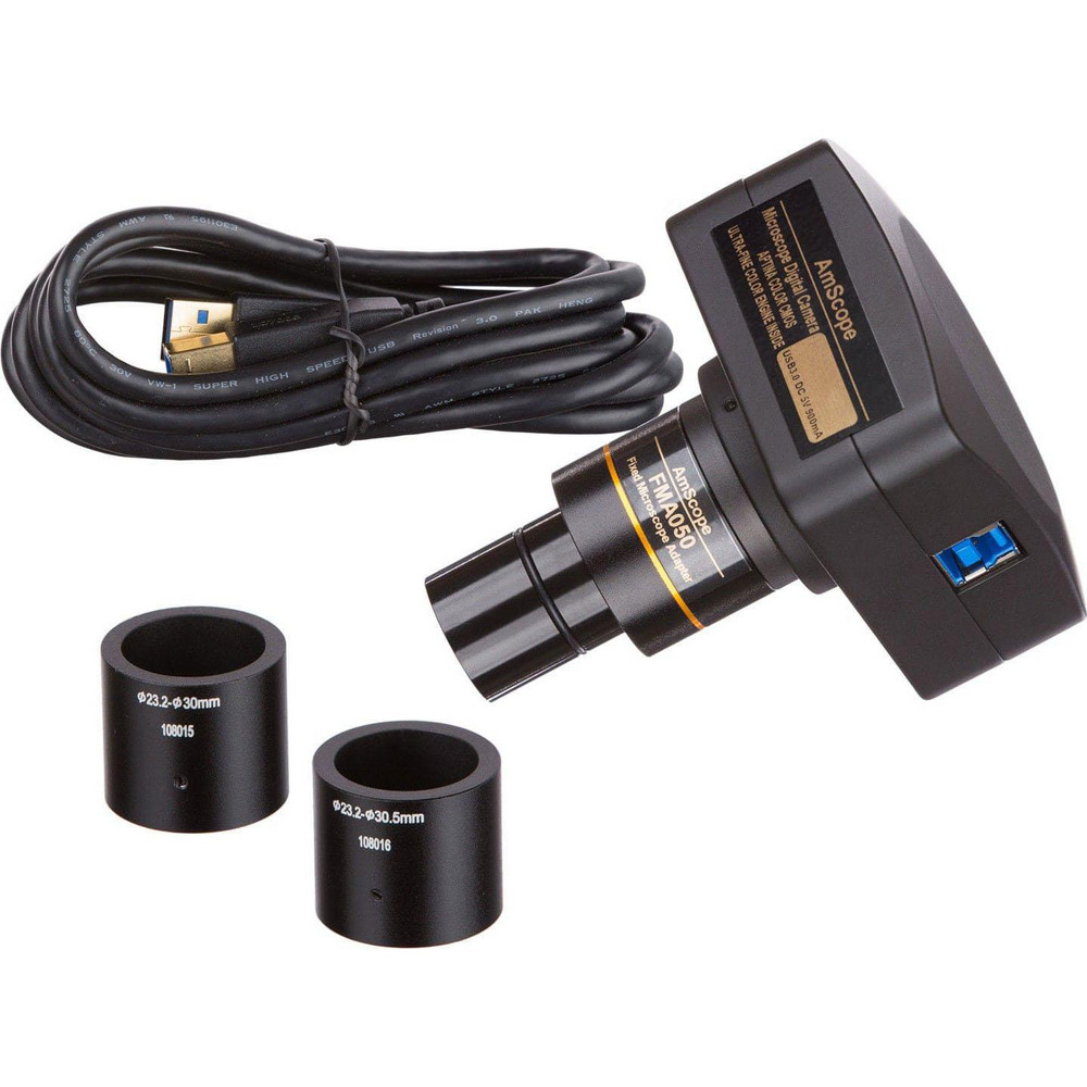 AmScope - 18MP USB 3.0 Color CMOS C-Mount Microscope Camera with ...