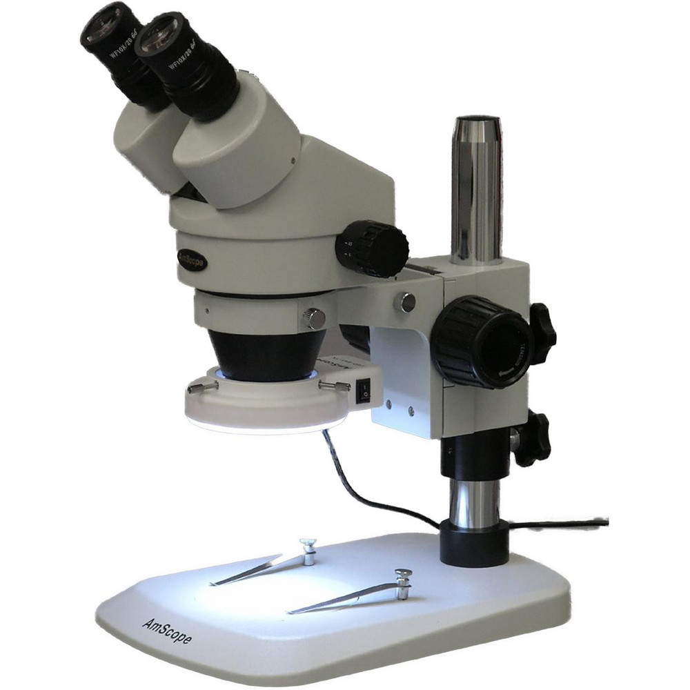 AmScope - 7X-45X Inspection Dissecting Pillar Stand Zoom Stereo ...