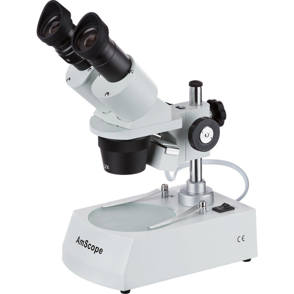 AmScope - 40X-80X Compact Multi-Lens Stereo Microscope with Angled Head ...