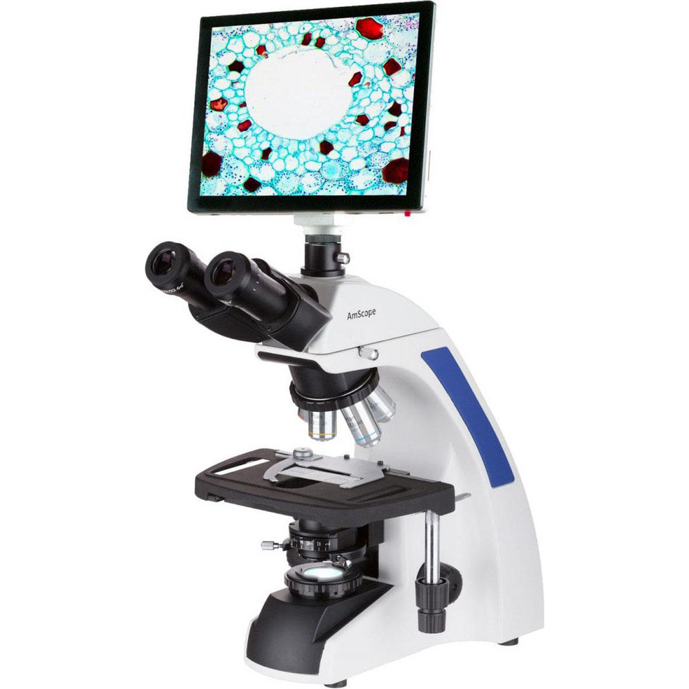 AmScope - 40X-2500X Infinity Plan Laboratory Compound Microscope with 9 ...