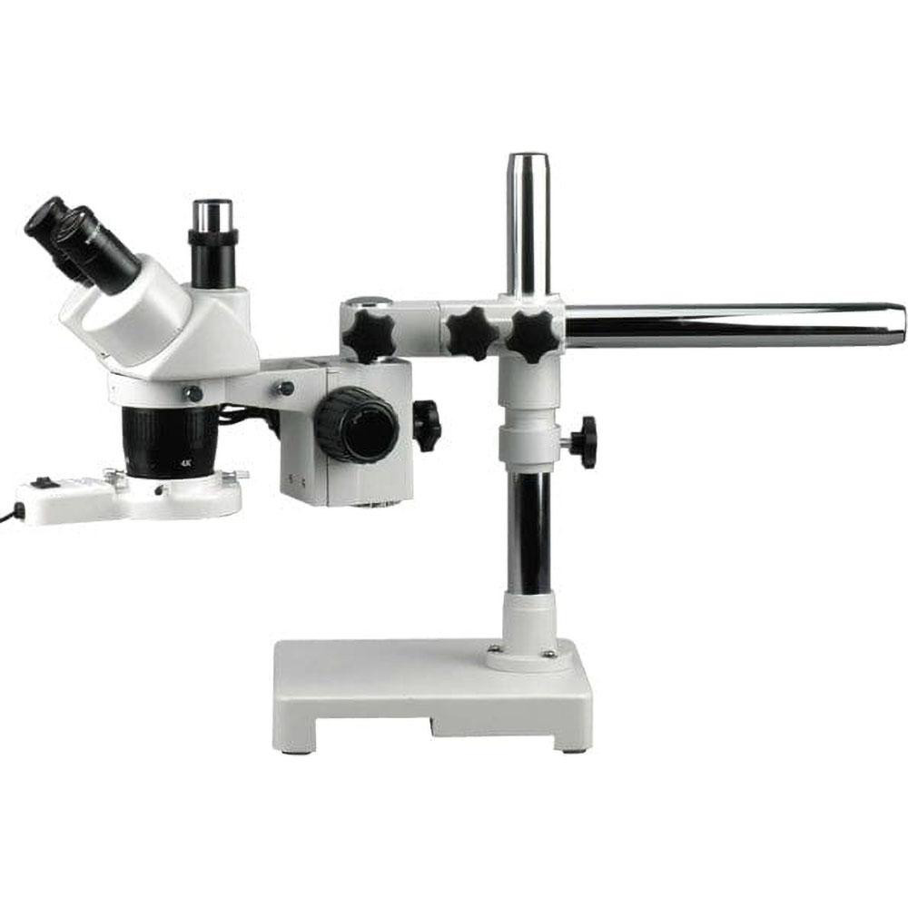 AmScope - 10X-20X-40X Trinocular Stereo Microscope on Single Arm Boom ...