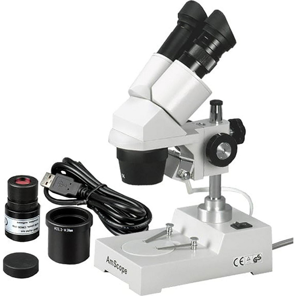 AmScope - 10X-60X Compact Multi-Lens Stereo Microscope with Reverse ...