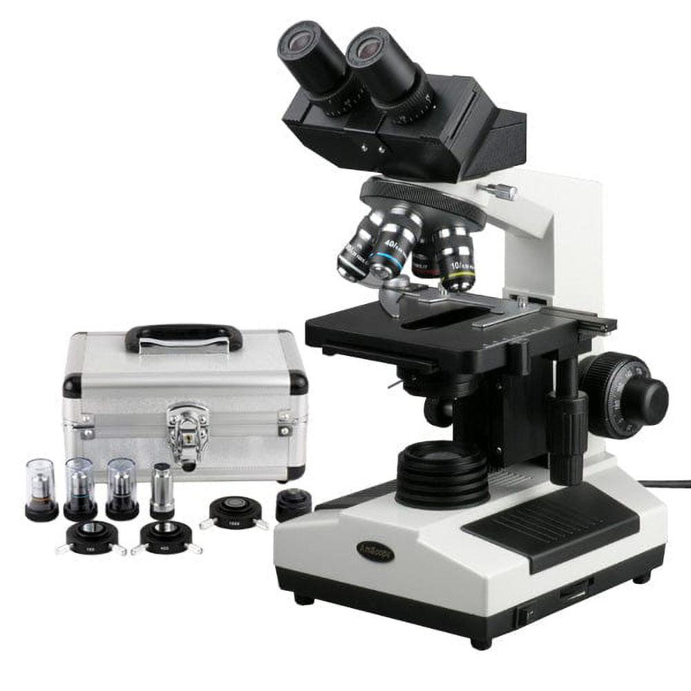 AmScope - 40X-1600X Phase-Contrast Binocular Biological Compound ...