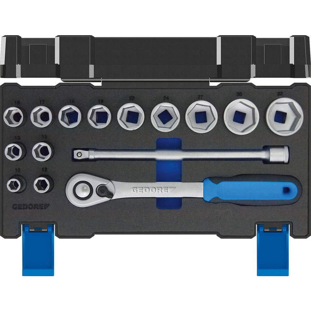 Gedore - Socket Set: Standard, 15 Pc, 1/2" Drive | MSC Direct
