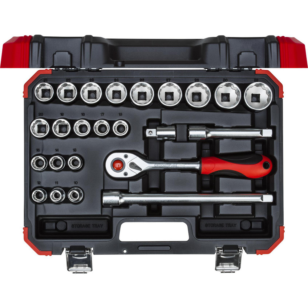 Gedore - Socket Set: Standard, 24 Pc, 1/2" Drive | MSC Direct