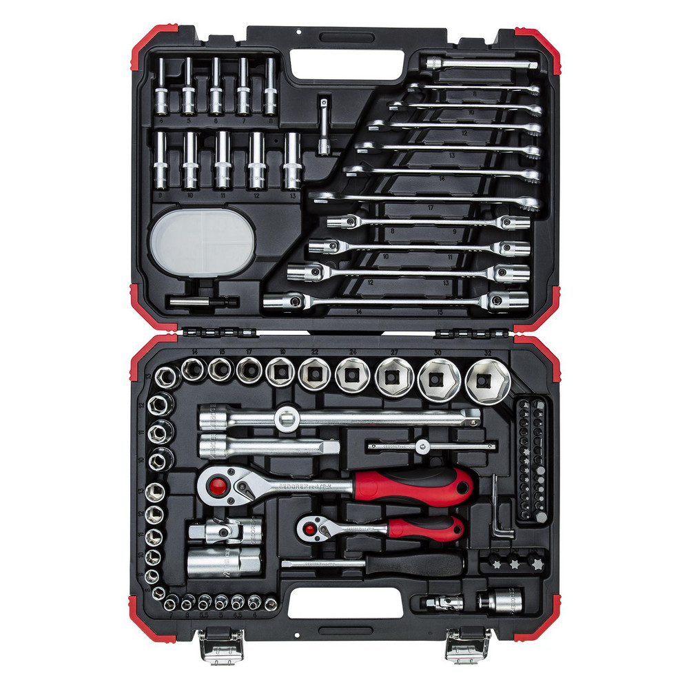 Gedore - Socket Set: Standard, 92 Pc, 1/4, 1/2" Drive | MSC Direct