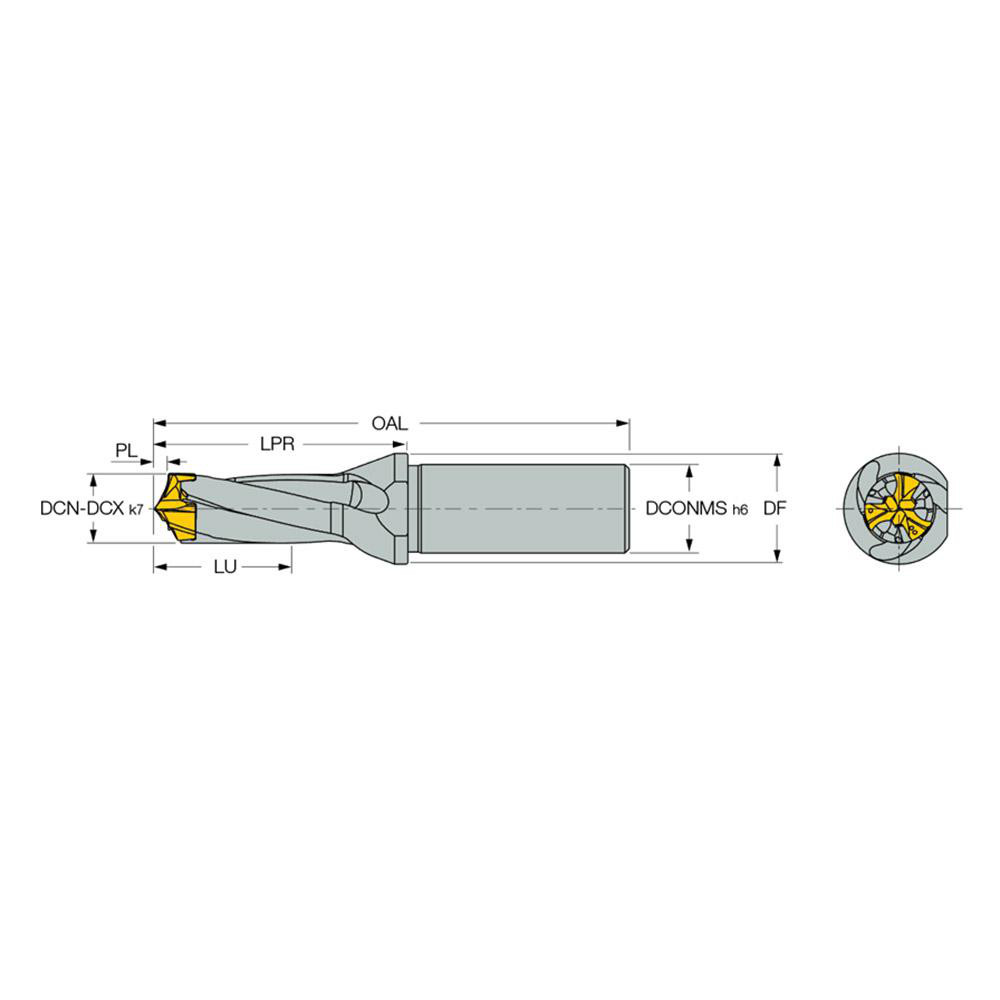 Iscar - Replaceable-Tip Drills; Series: D3N ; Minimum Drill Diameter (mm): 13.00mm ; Maximum ...