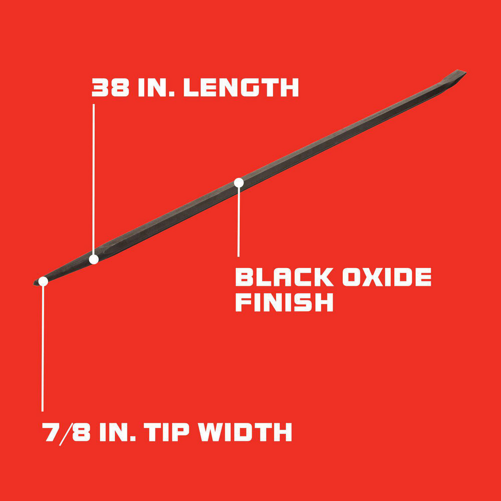 Proto - Pry Bars; Tool Type: Aligning; End Angle: Straight; Bar Shape ...