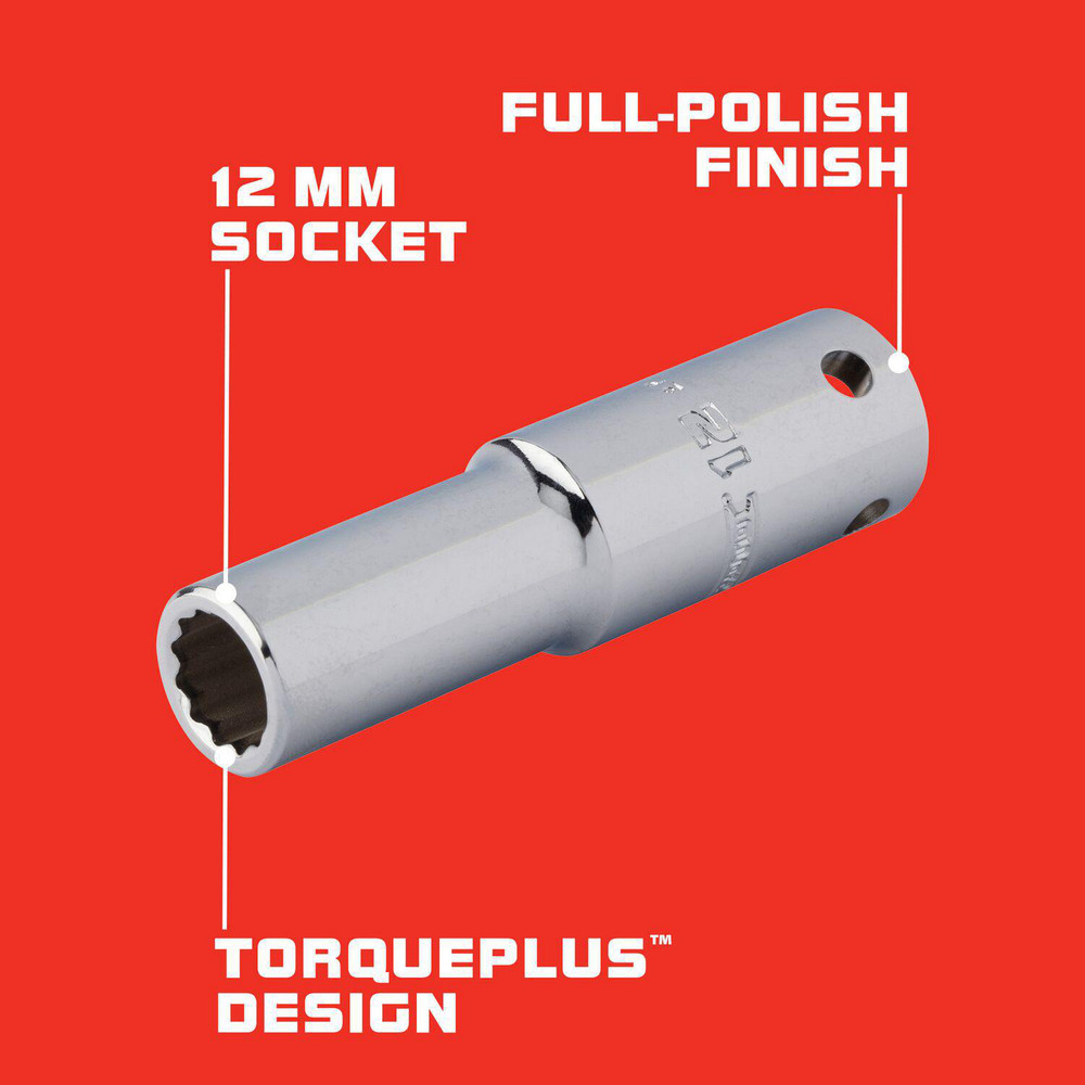 Proto - Deep Hand Socket: 1/2" Drive, 12.00 mm Socket, 12-Point | MSC ...