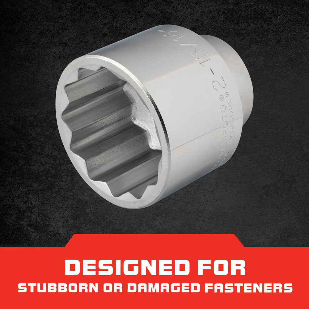 Proto - Standard Hand Socket: 1" Drive, 2-15/16" Socket, 12-Point | MSC ...