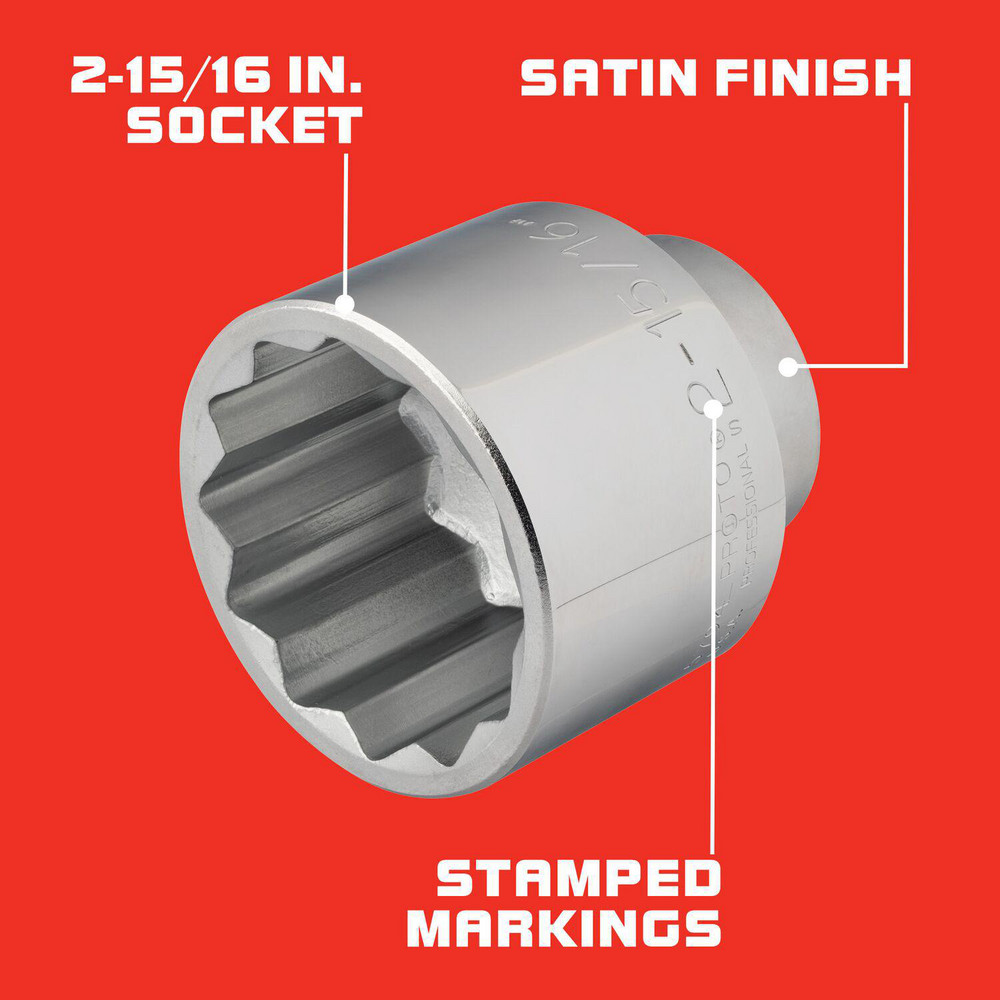 Proto - Hand Sockets; Socket Type: Standard; Drive Style: Hex; Material ...