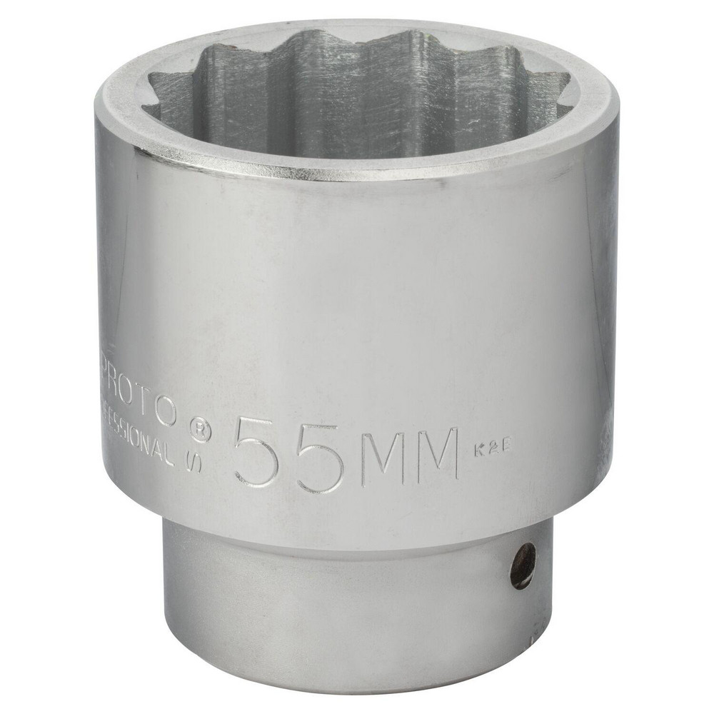 Proto - Standard Hand Socket: 1" Drive, 55.00 mm Socket, 12-Point | MSC ...