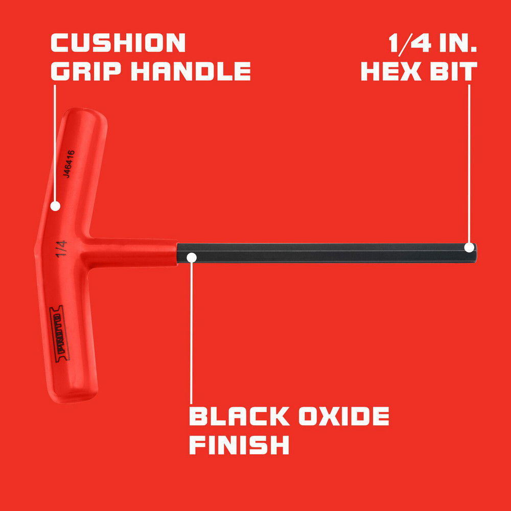Proto - T-Handle Hex Key: 1/4", Hex End | MSC Direct