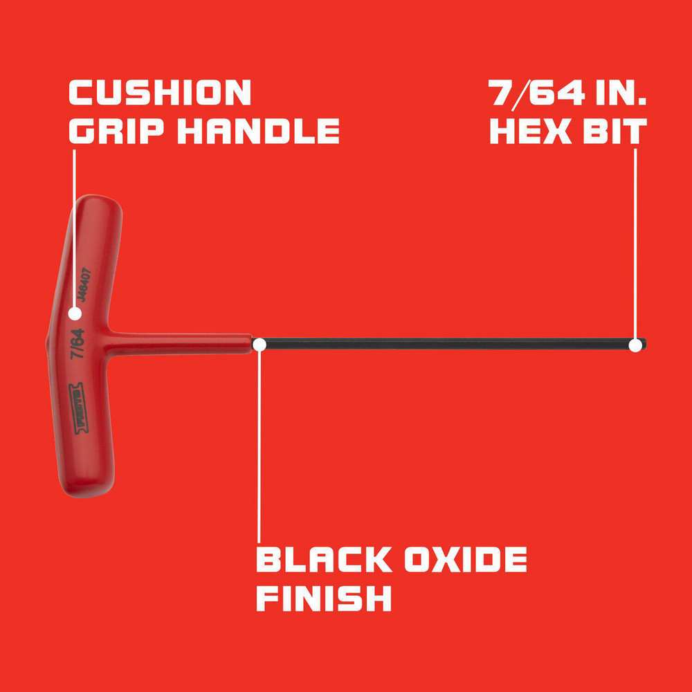 Proto - T-Handle Hex Key: 0.1090", Hex End | MSC Direct