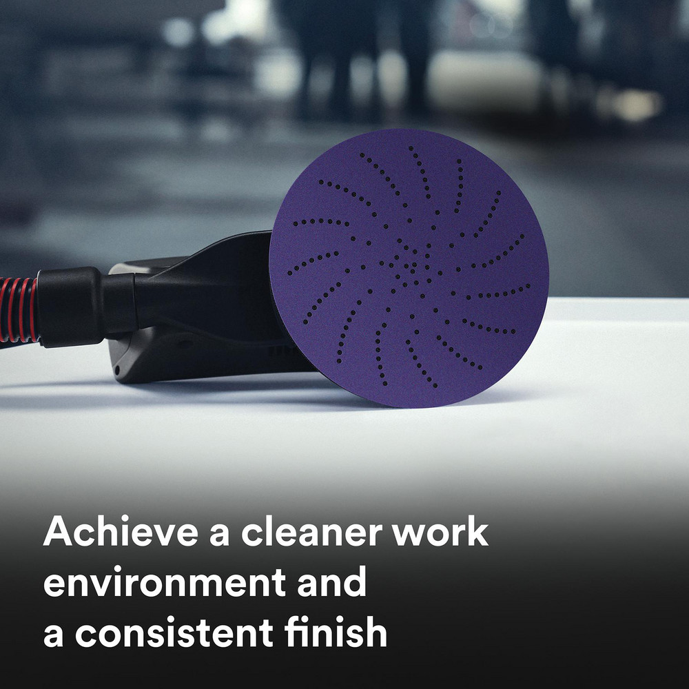 3M - Hook & Loop Disc: 6" Dia, 60 Grit, Coated, Precision Shaped ...