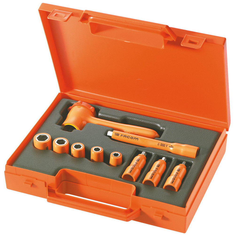 Facom - Socket Set: Insulated, 10 Pc, 1/4" Drive | MSC Direct