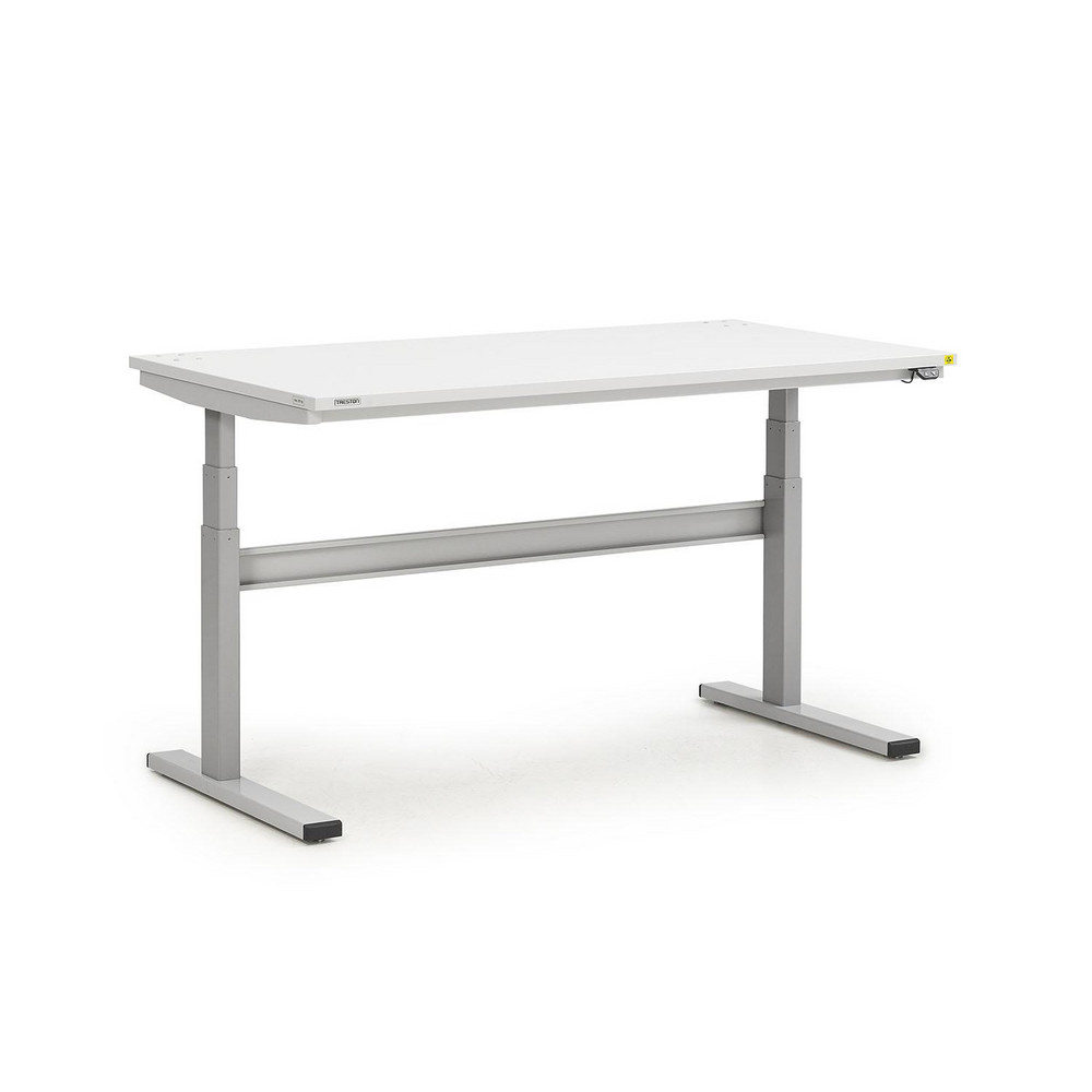 Treston - Electric Desk: 59-1/16" Wide, 31-1/2" Deep, 24-13/16 to 50 ...