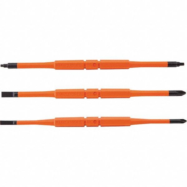 Klein Tools - 3 Pc Slotted, Phillips, Square Screwdriver Bit Set ...