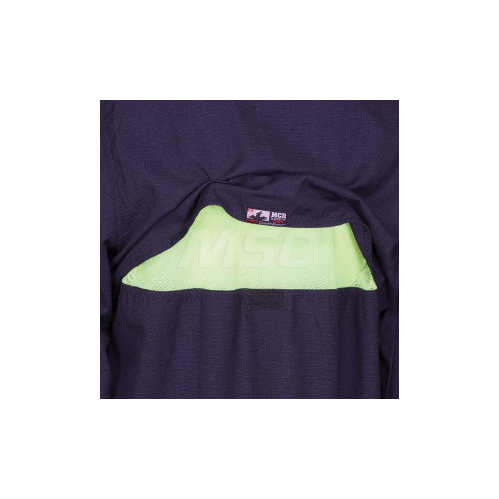 MCR Safety - Fire-Resistant Shirt: X-Large, Navy, Modacrylic Fleece, 5. ...