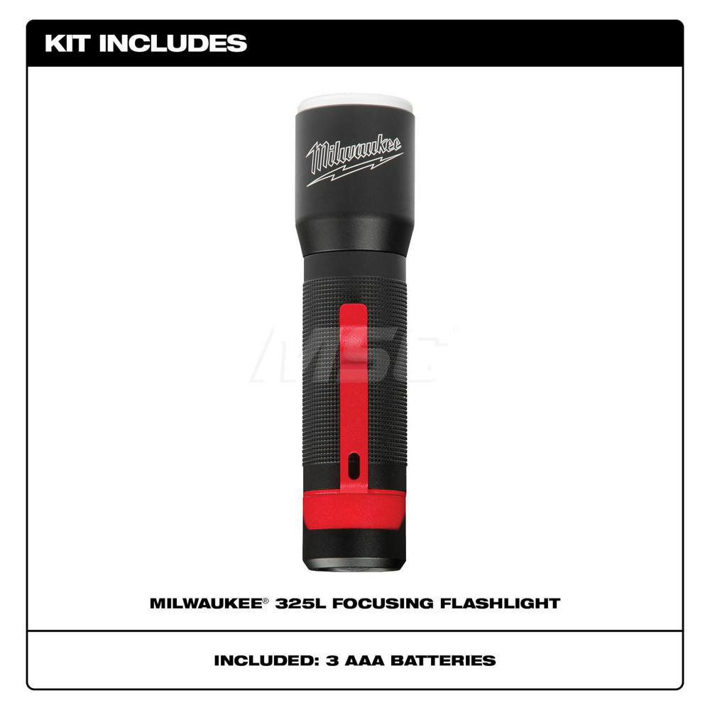 Milwaukee Tool - Handheld Flashlight: LED, 325 Lumens, 18 hr Max Run ...