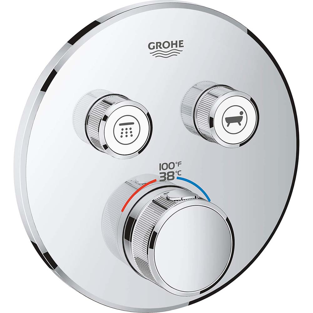 Grohe - Dual Function Thermostatic Valve Trim | MSC Direct