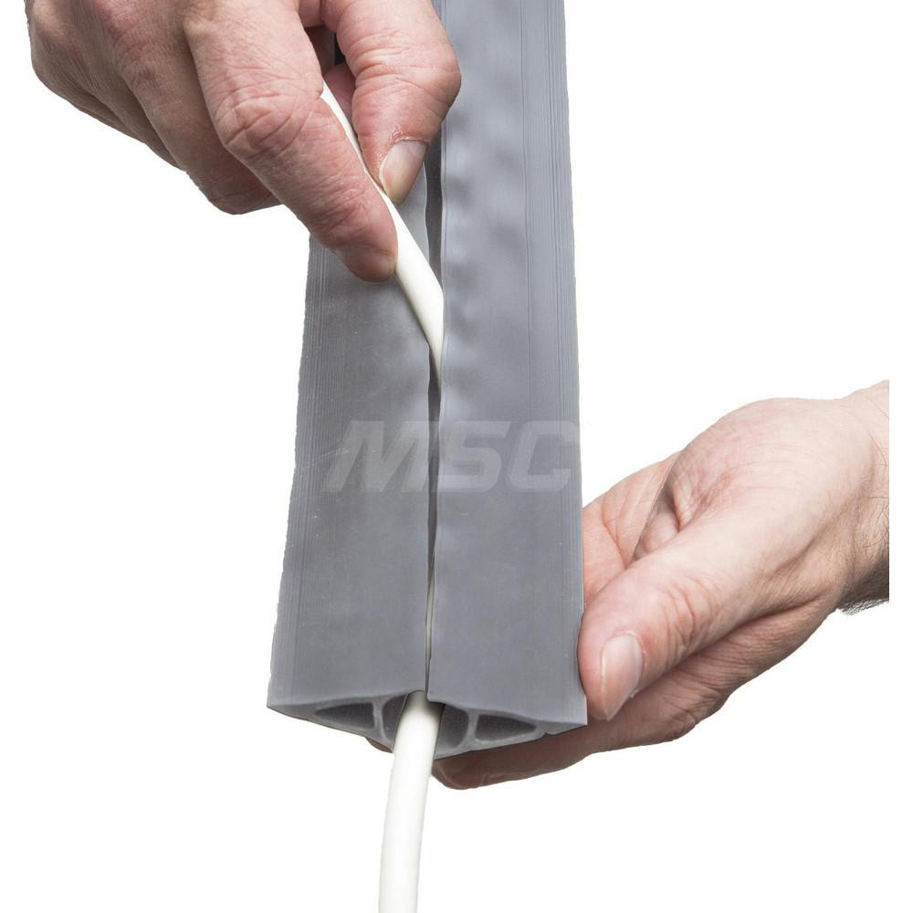 D-Line - Floor Cable Cover: Polyvinylchloride, 1 Channel | MSC Direct