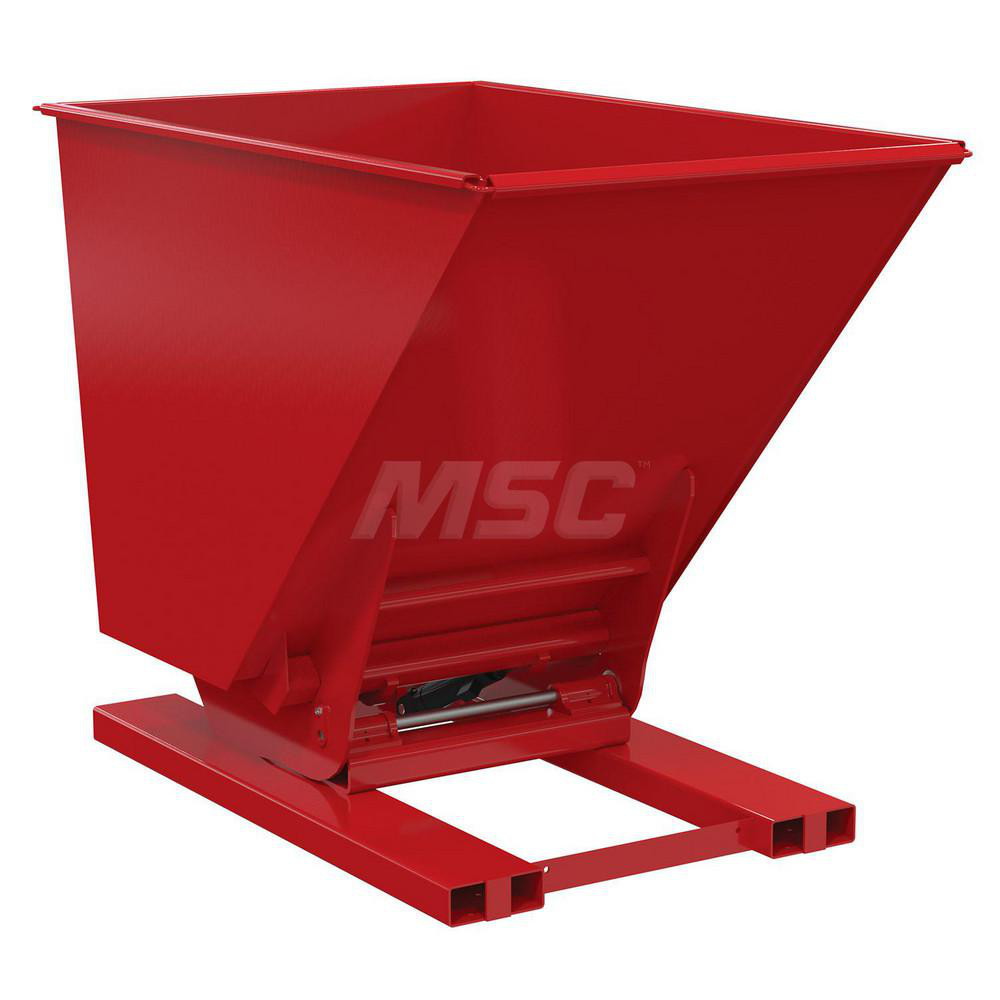 Vestil - Stationary Tilt Hopper: 6,000 lb Capacity, 44" Wide, 64.5 ...