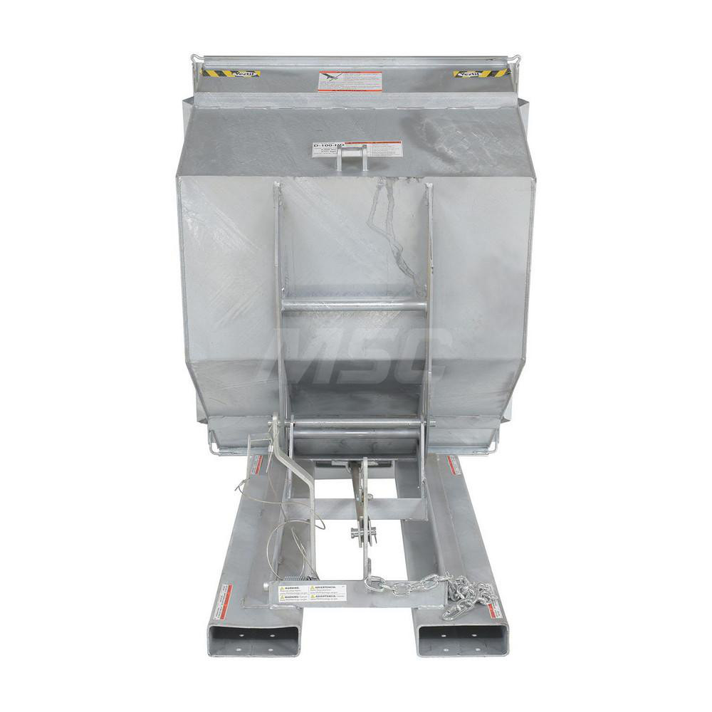 Vestil - Stationary Tilt Hopper: 6,000 lb Capacity, 42" Wide, 61.13 ...