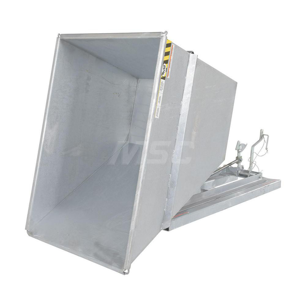 Vestil - Stationary Tilt Hopper: 6,000 lb Capacity, 42" Wide, 61.13 ...
