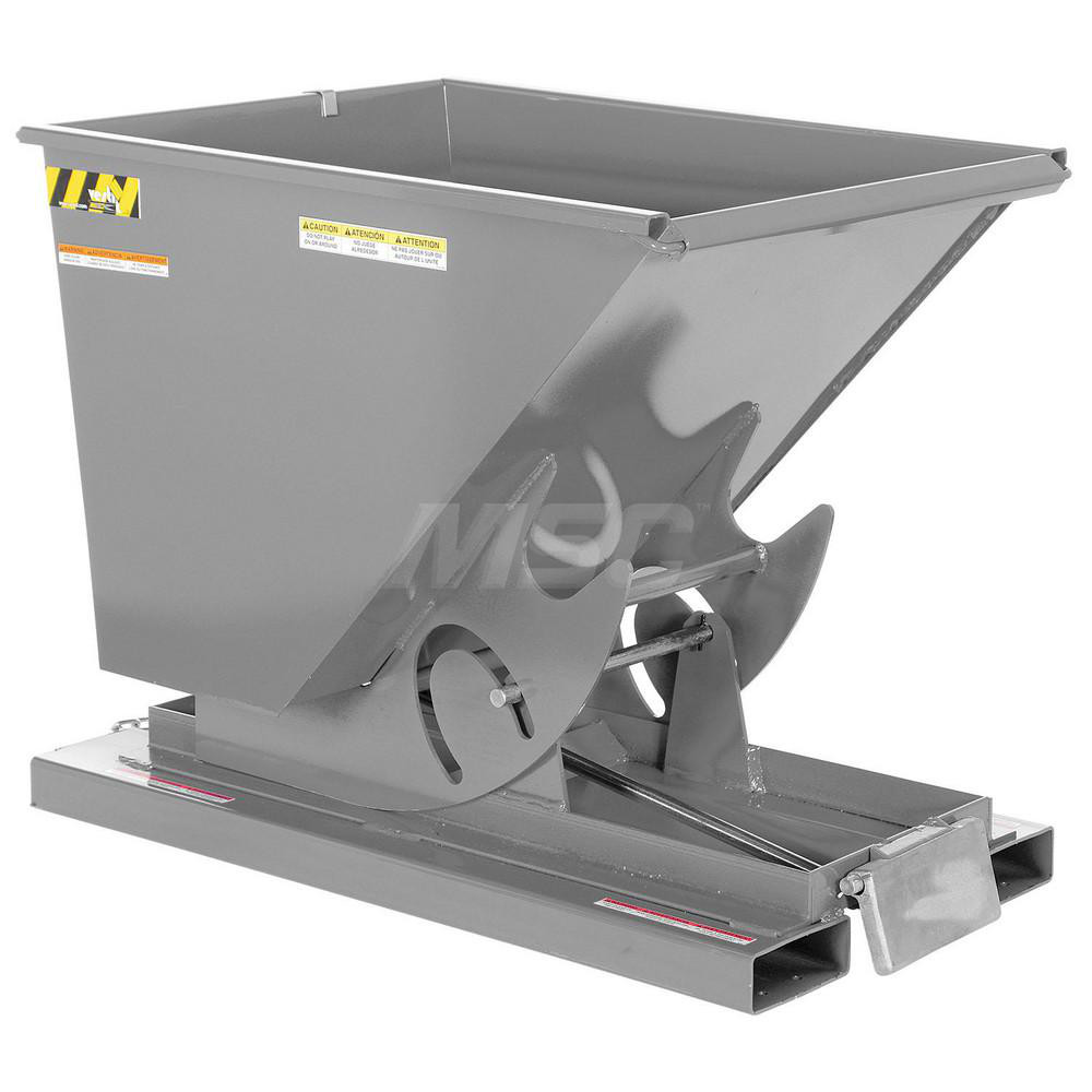 Vestil - Stationary Tilt Hopper: 2,000 lb Capacity, 34" Wide, 51.75 ...